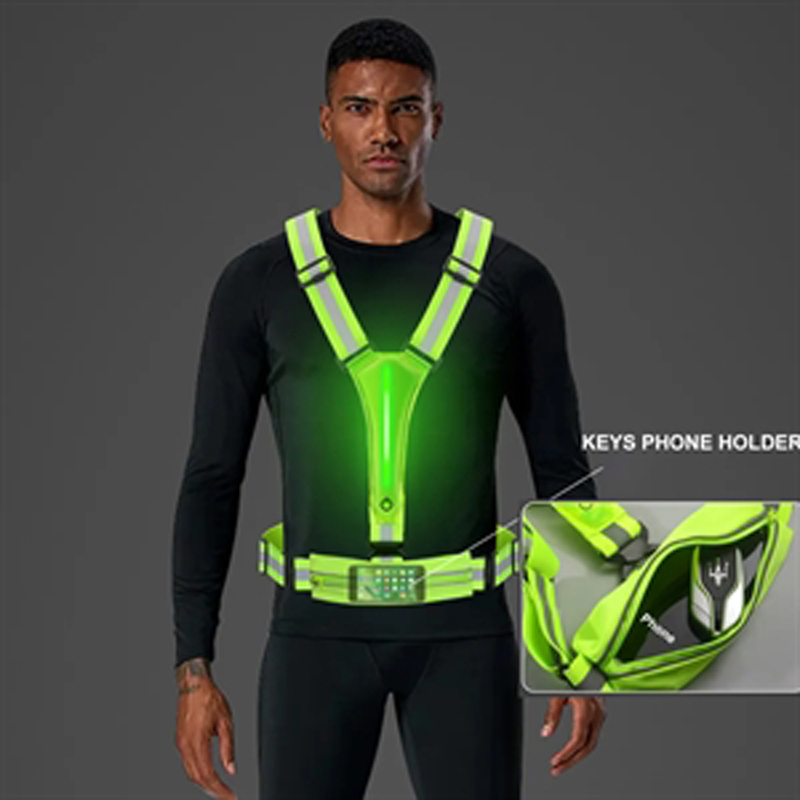 LED Safety Vest for Night Walking and Running,OFFICE