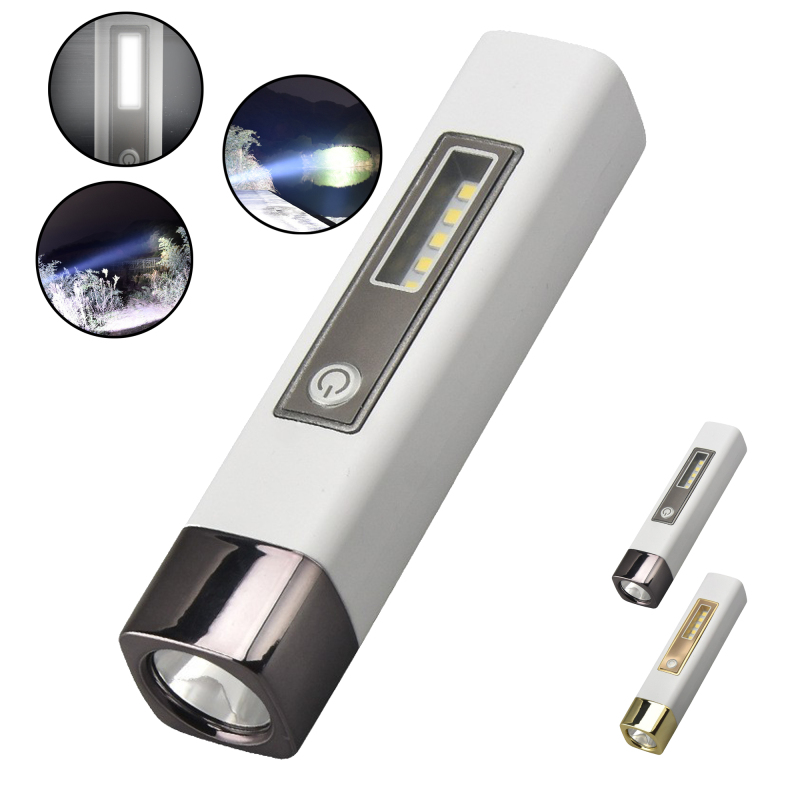 3 in1 Mini Lightning COB Rechargeable Flashlight,OUTDOOR