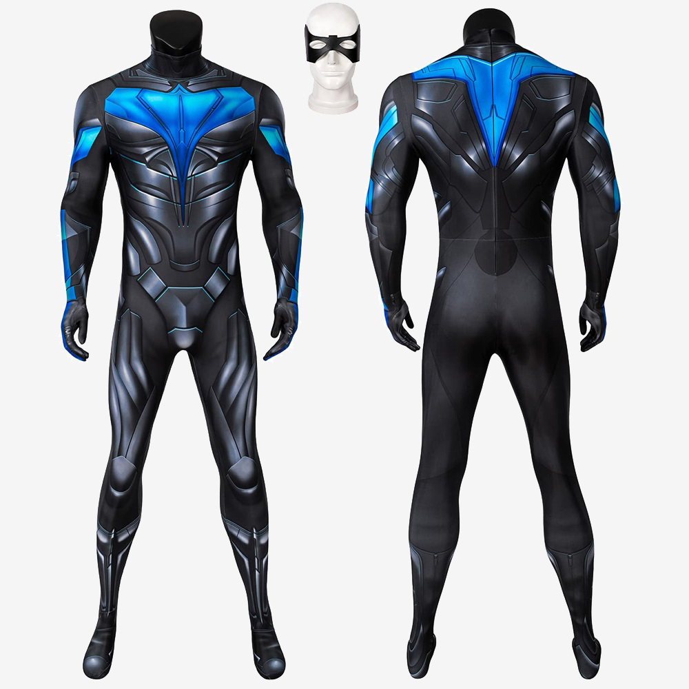Nightwing Costume Cosplay Suit Dick Grayson Titans Season 1 Men Outfit ...
