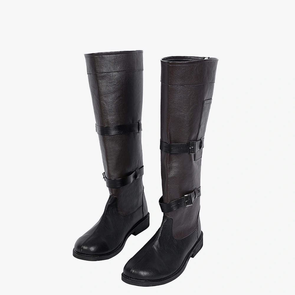 gray cosplay boots