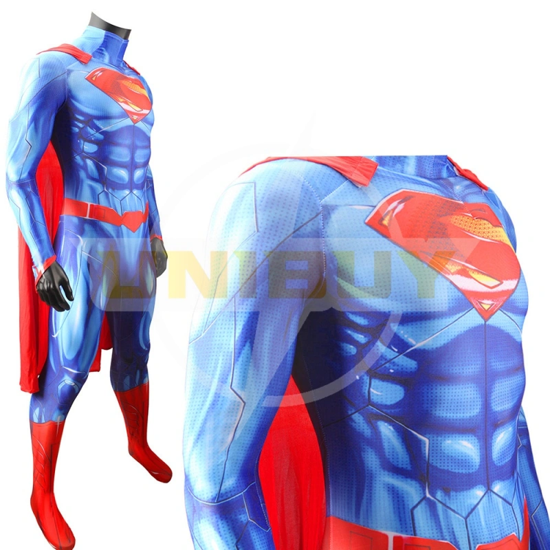 New 52 Superman Costume Cosplay Suit Bodysuit For Men Kids Unibuy