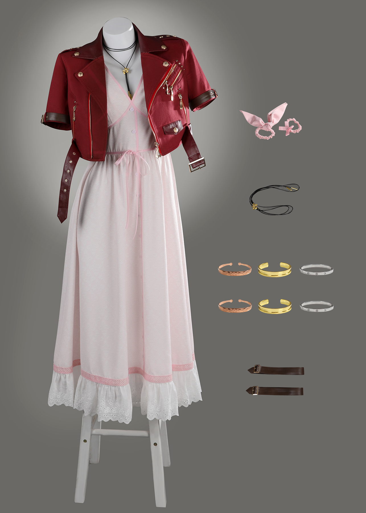 Final Fantasy VII Rebirth Aerith Gainsborough Dress Costume Cosplay ...