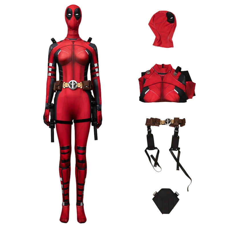 Deadpool 3 Ladypool Bodysuit Costume Cosplay Suit Unibuyplus