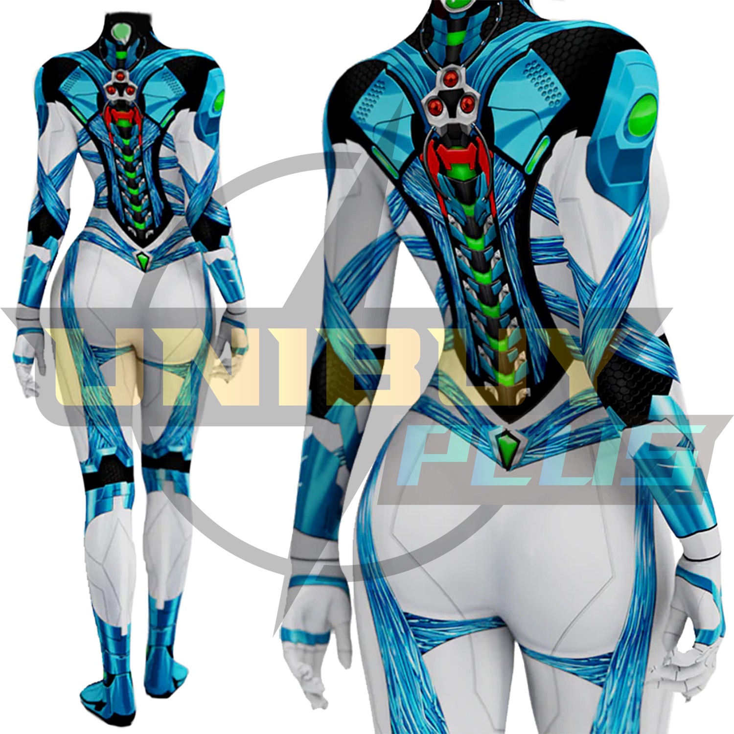 Metroid Samus Aran Costume Cosplay Suit Bodysuit For Kids Adult Unibuyplus