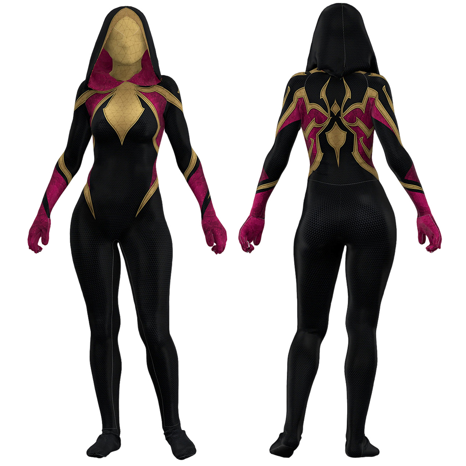 Spider-Man: Across the Spider-Verse Spider-Gwen Costume Cosplay Suit ...
