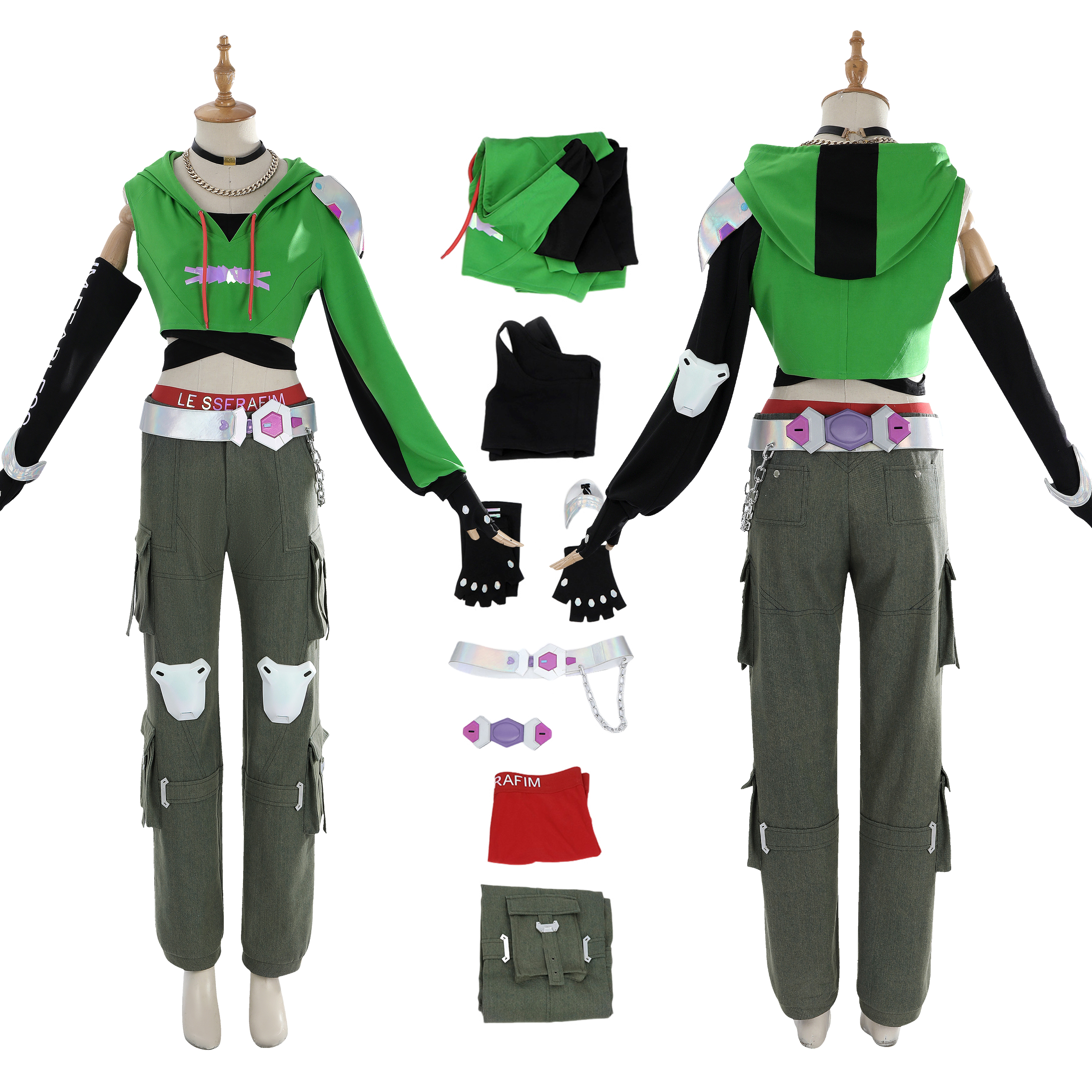 Overwatch 2 LE SSERAFIM Illari Costume Cosplay Suit Unibuyplus