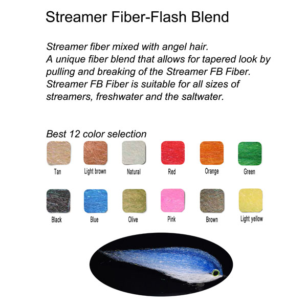 Streamer fiber-flash blend