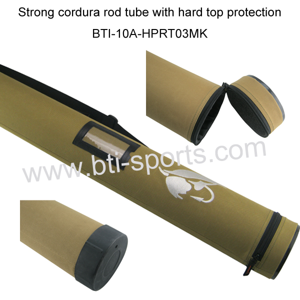 Strong cordura rod tube with hard top protection