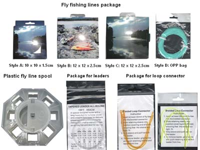 Fly fishing lines package