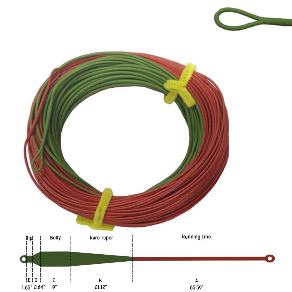 Double colored weight forward fly line special design for Predator and ...