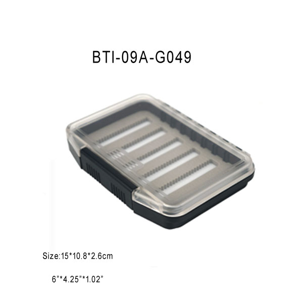 BTI-09A-G049 Waterproof fly box with different foam choice