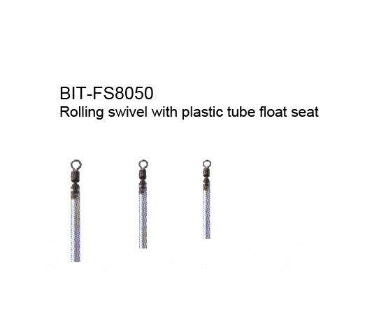 Rolling swivel with plastic tube float seat