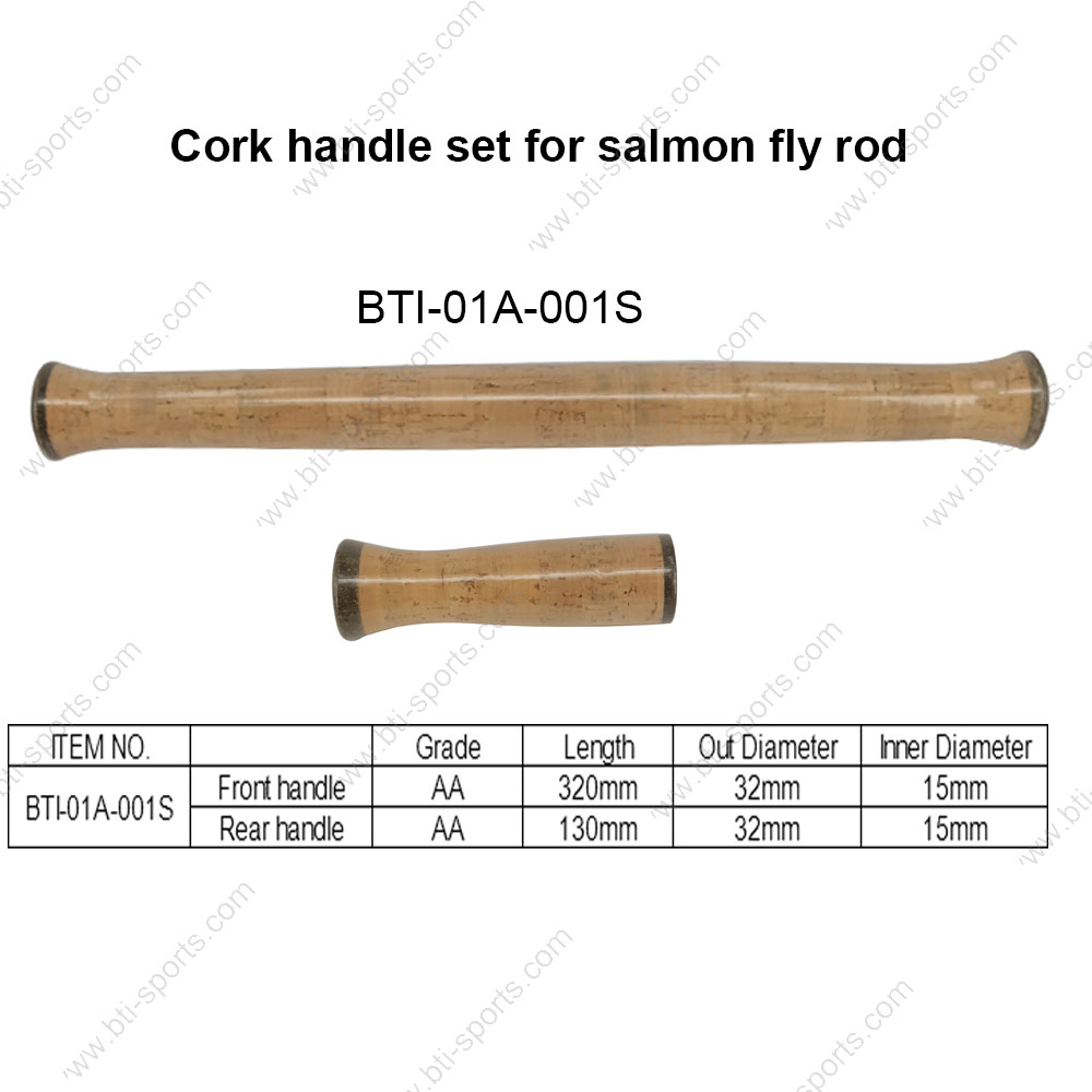 BTI-01A-001S Cork handle for salmon fly rod