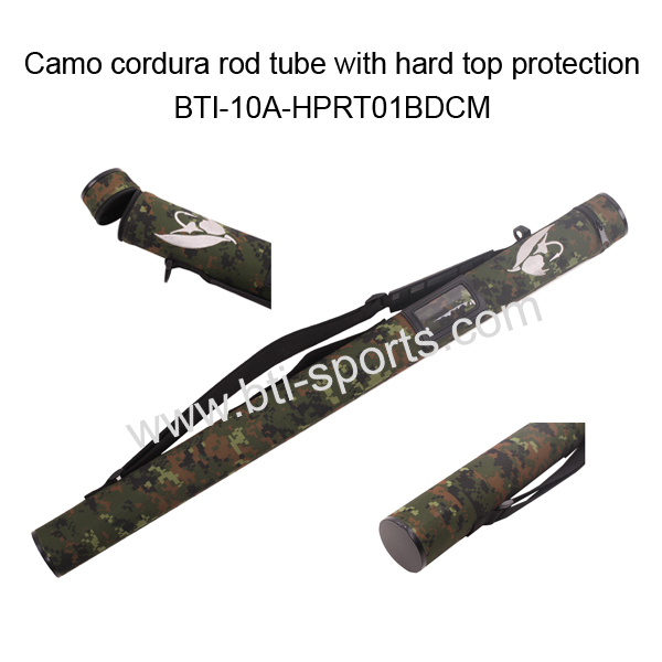 Camo cordura rod tube with hard top protection
