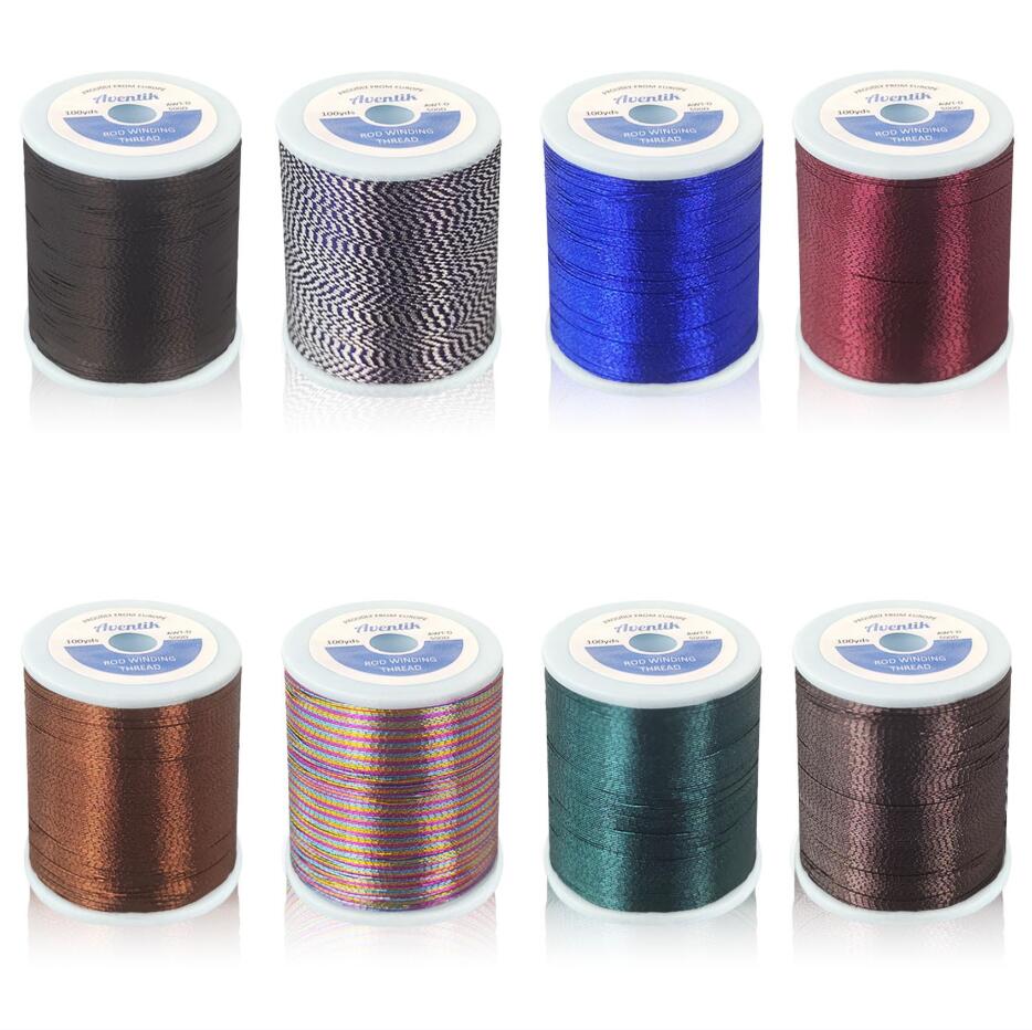 Fishing rod repair kit - metallic rod wrapping thread
