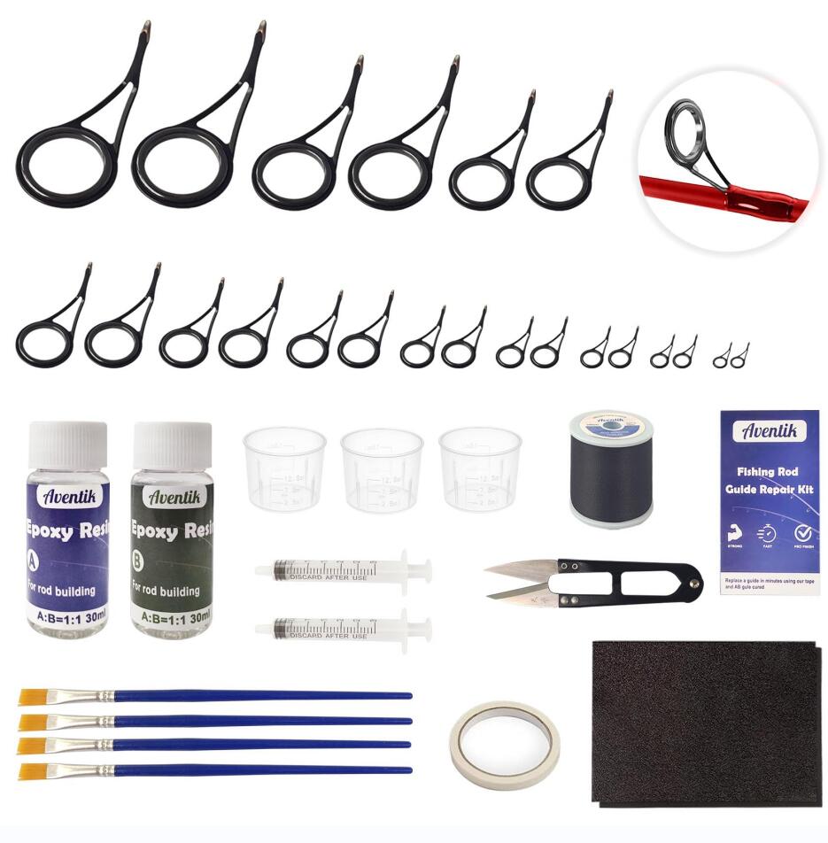 Fishing rod repair kit - Spinning rod guide kit