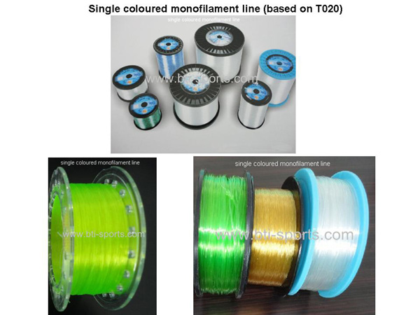 Single coloured monofilament line (based on T020)