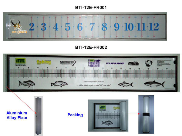 PVC fishing ruler