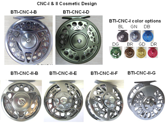 CNC-II standard arbor fly reel