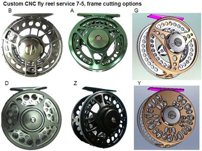 Custom reel service 7-5, frame cutting options