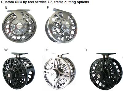 Custom reel service 7-6, frame cutting options