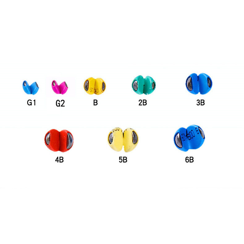 Colored Round Shaped Lead Split Shot