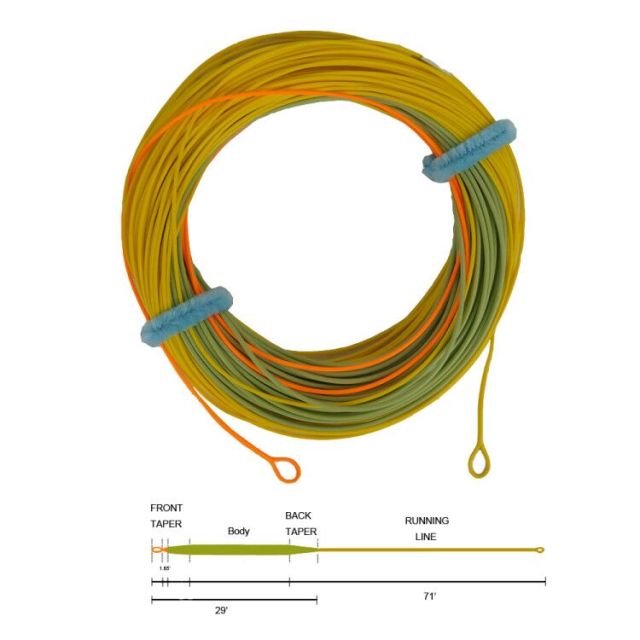 Three colors indicator nymph/fly line