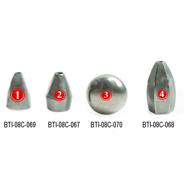 Tungsten weight in different shapes