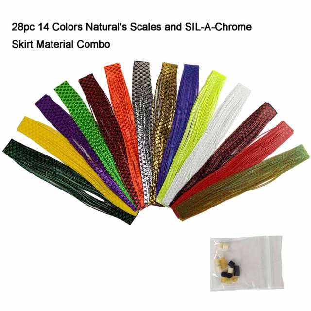 Natural's Scales And Sil-A-Chrome Skirt Material Combo