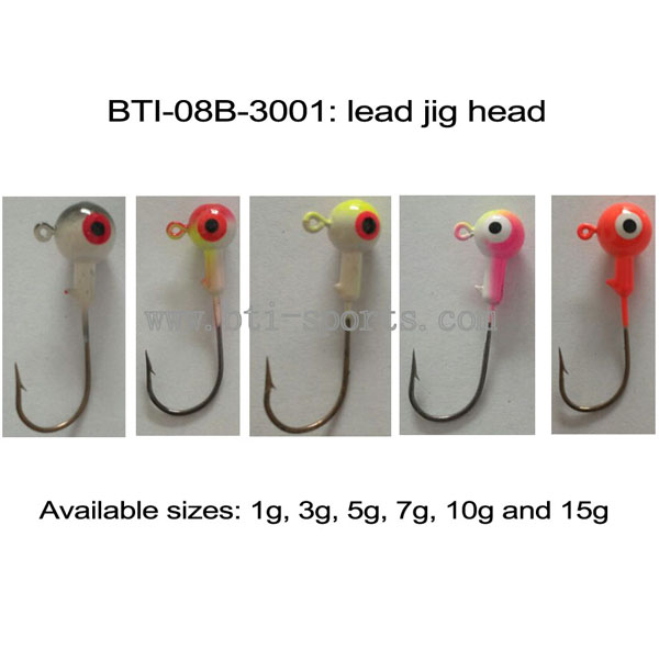 BTI-08B-3001: Lead jig heads