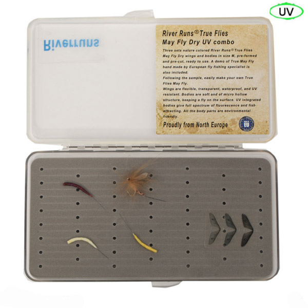 Riverruns Realistic Flies Mayfly Dry Flies UV Flies Part Combo With A ...