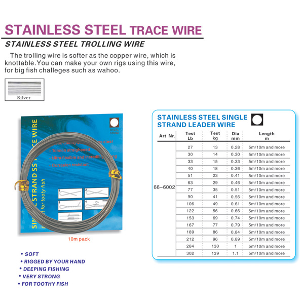 BTI-66-6002 stainless steel trolling wire