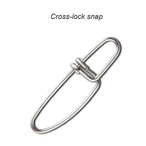 Stainless steel cross lock snap