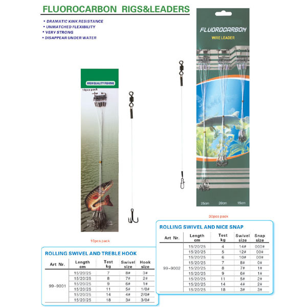 BTI-99-9001/9002 Fluorocarbon rigs and leaders