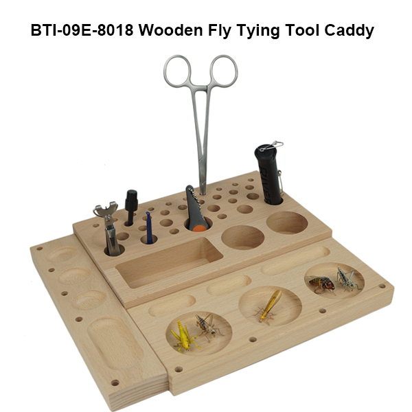 Wooden Fly Tying Tool Caddy