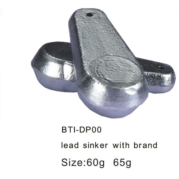 BTI-DP00 Lead sinker with brand