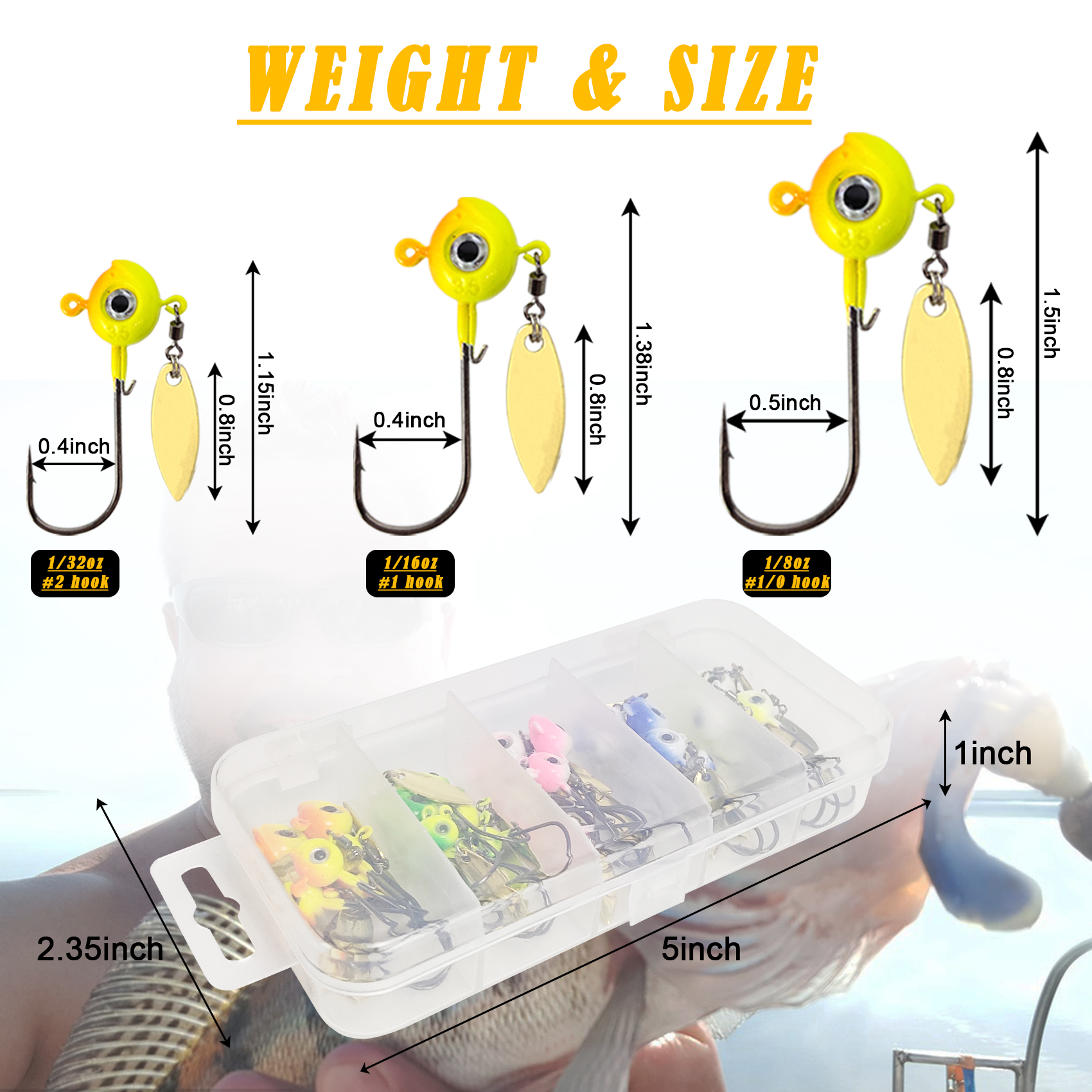 ZINC-TECH Crappie Big Eye Jig Heads
