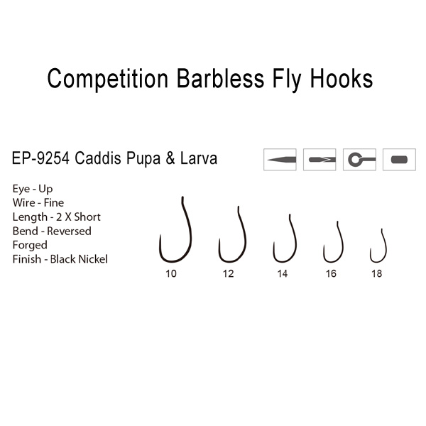 EP-9254 Caddis pupa & Larva Fly Hook