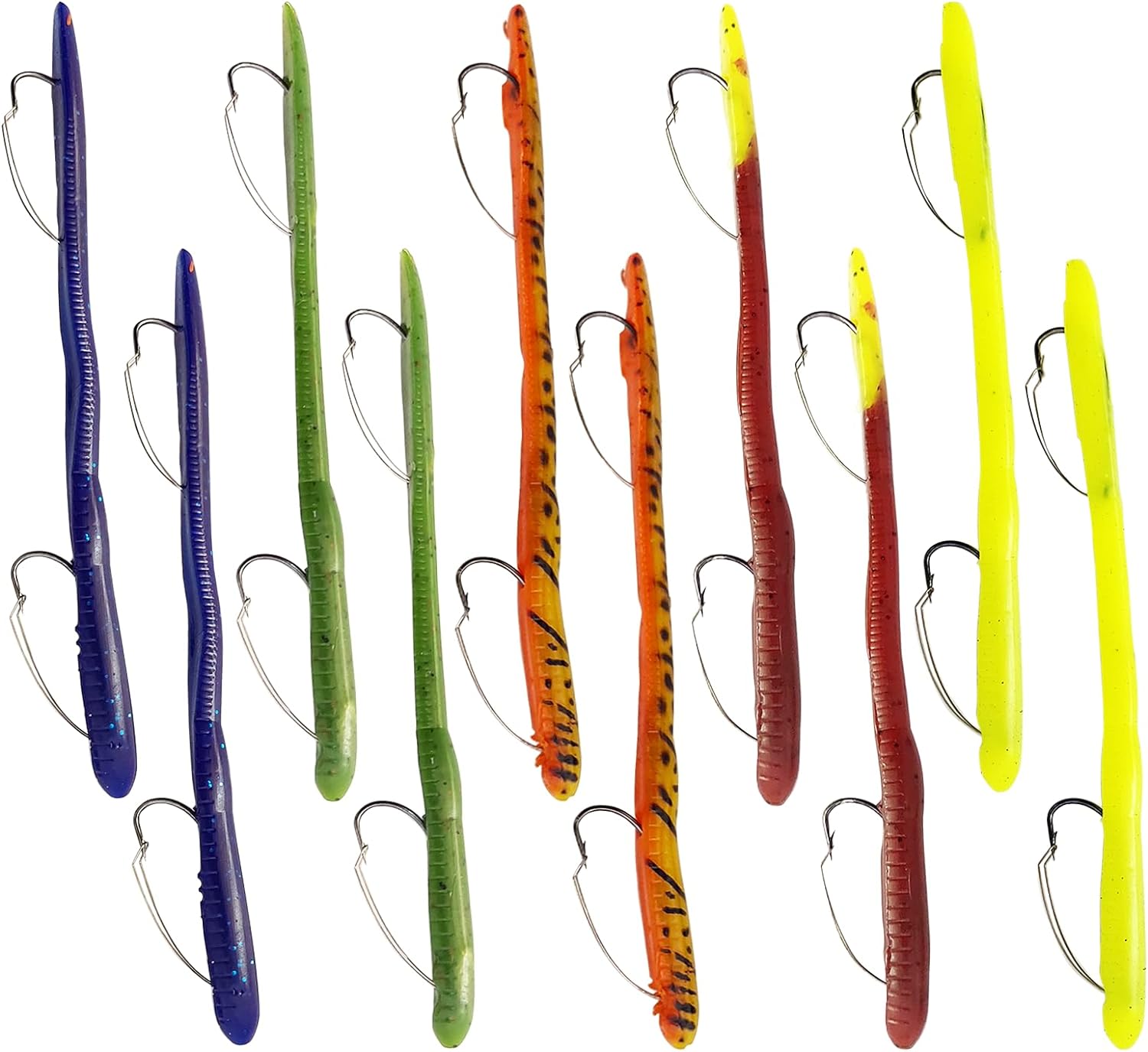 BTI-05D-RC075 Weedless Pre-Rigged Bass Fishing Lures