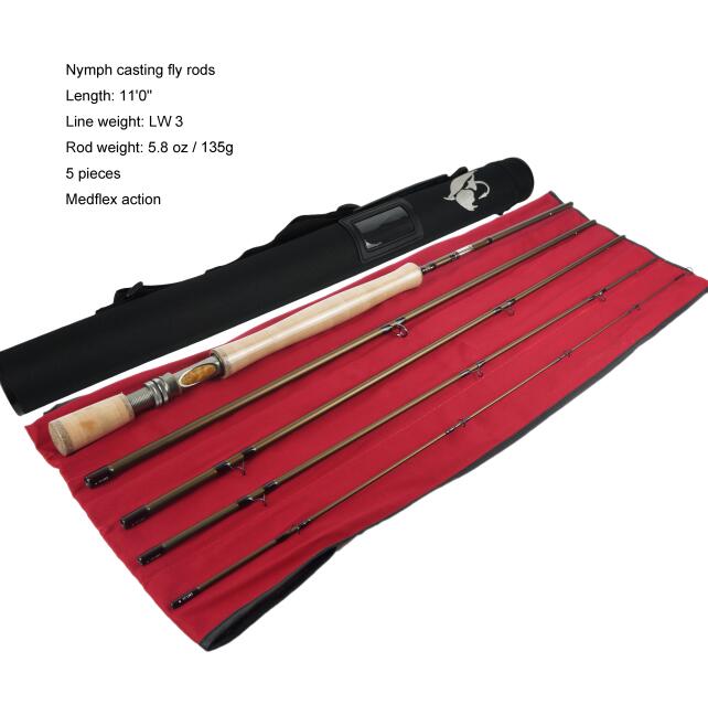 11'0'' LW3 5SEC nymph casting fly rods