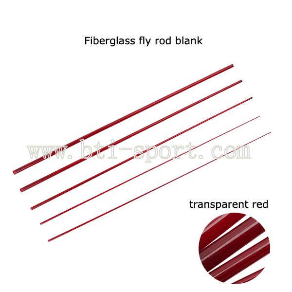 Fiberglass fly rod blanks