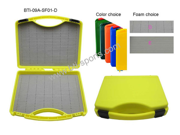 BTI-09A-SF01-D Plastic click lock streamer fly carrying case