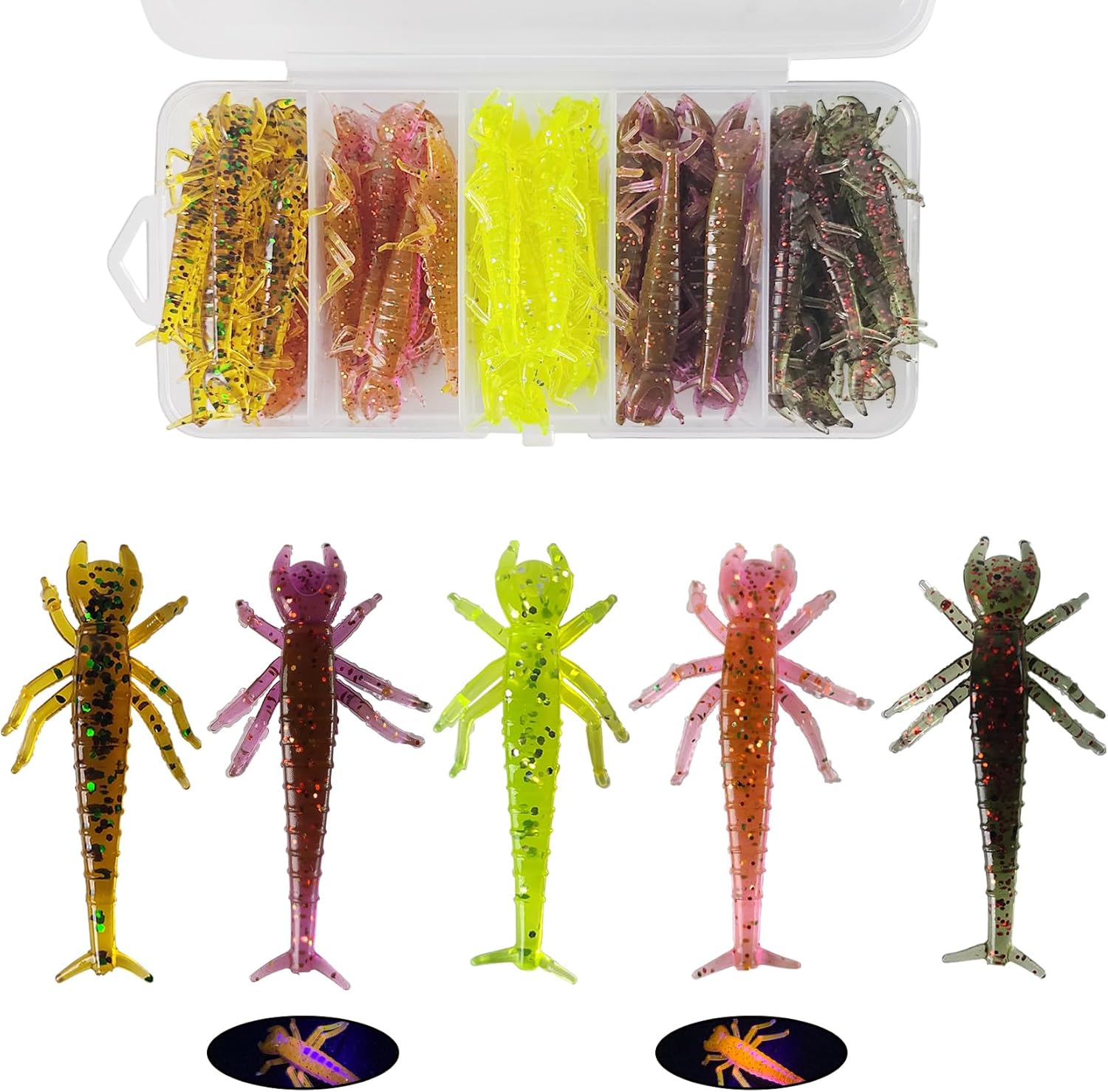 BTI-05D-RC077 Water Bug Soft Plastic Fishing Lures