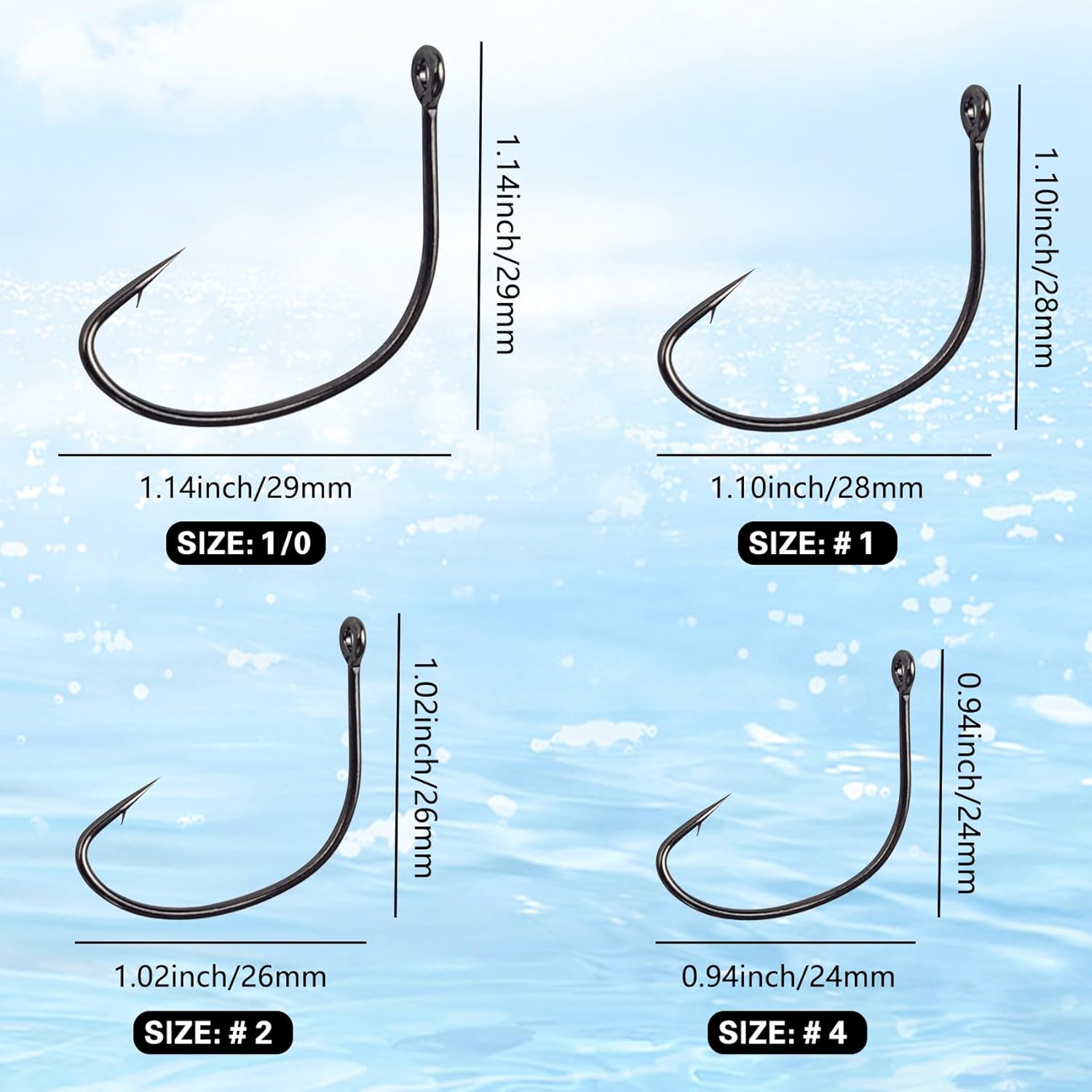 BTI-07D-CF01 Weedless Wide Gap Hooks