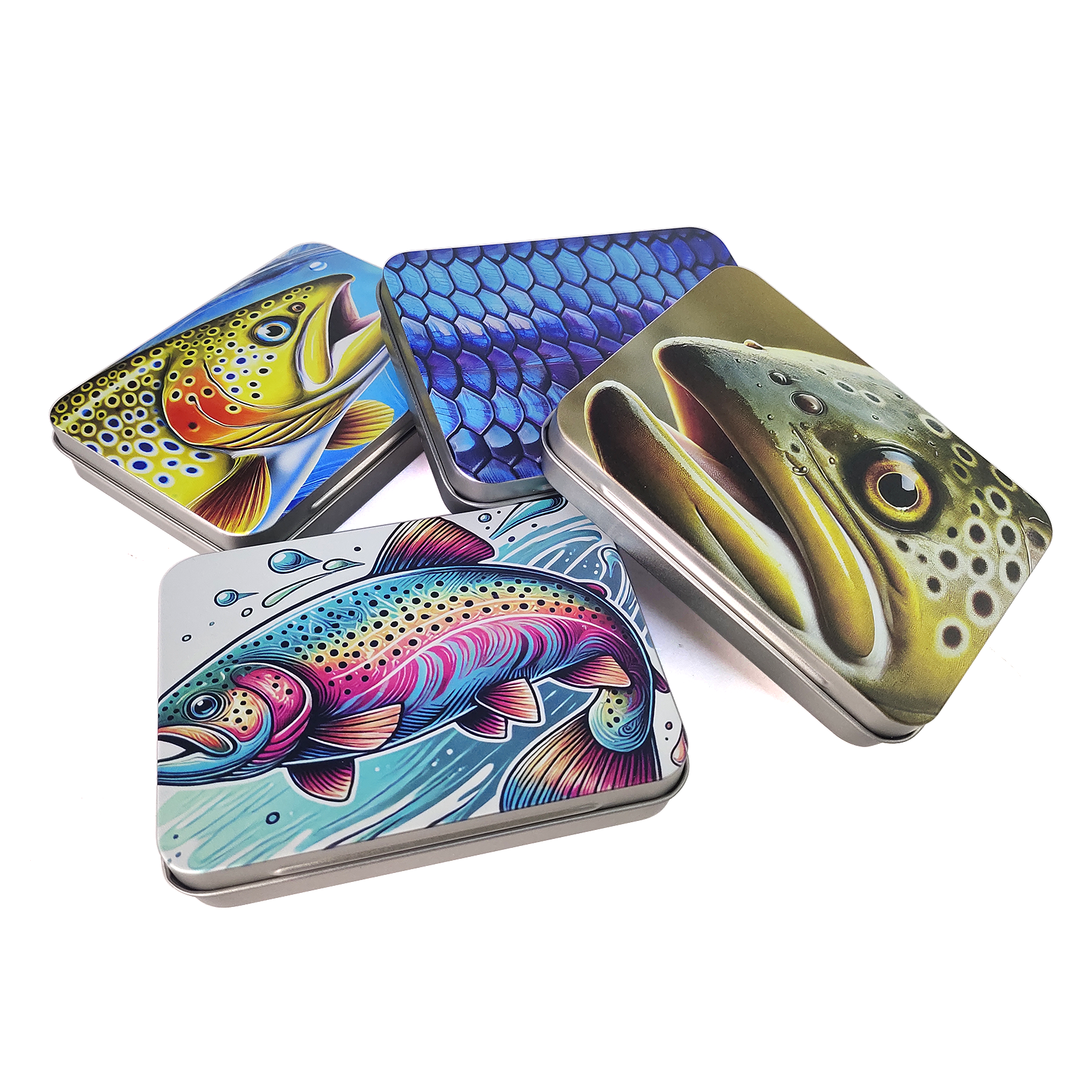 BTI-09B-2200 Tin Fly Box with Silicone Insert