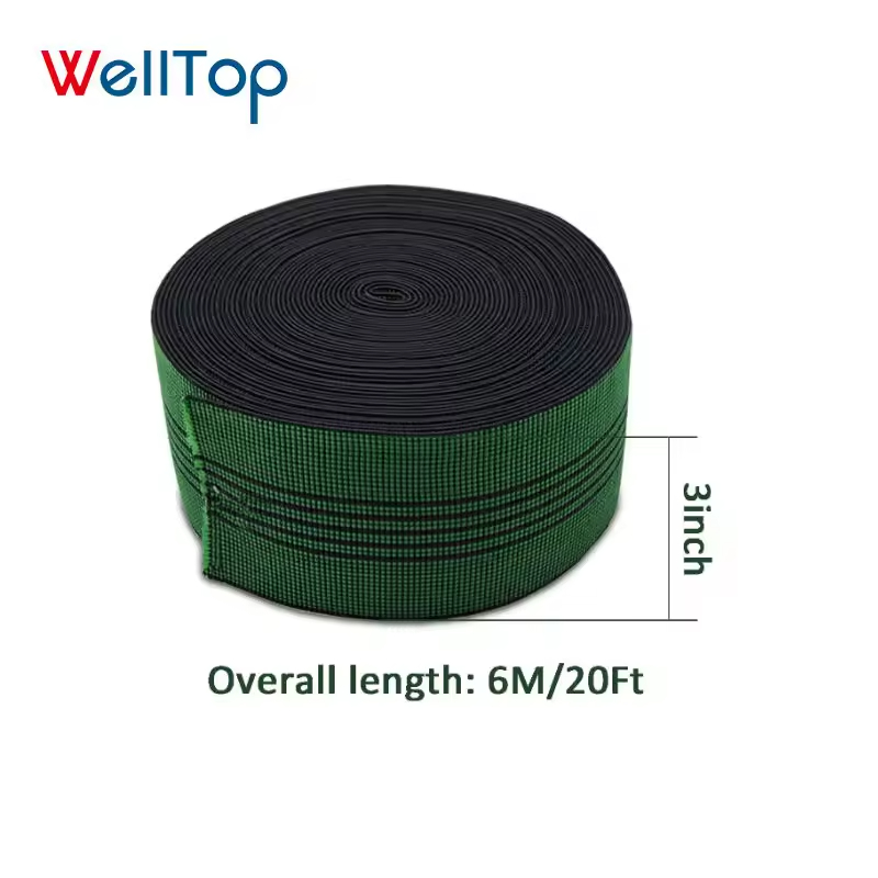 A0106001 Green Color Furniture Webbing Upholstery Sofa Elastic Webbing ...