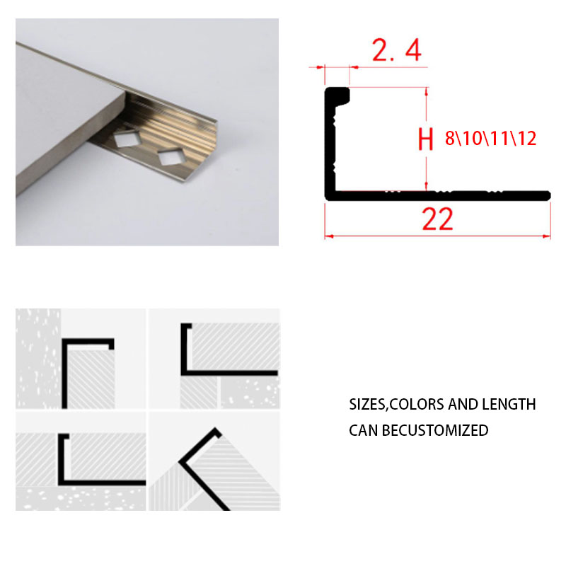 A0104009 High Quality L Shape Profile Floor Ceramic Corner Edge ...