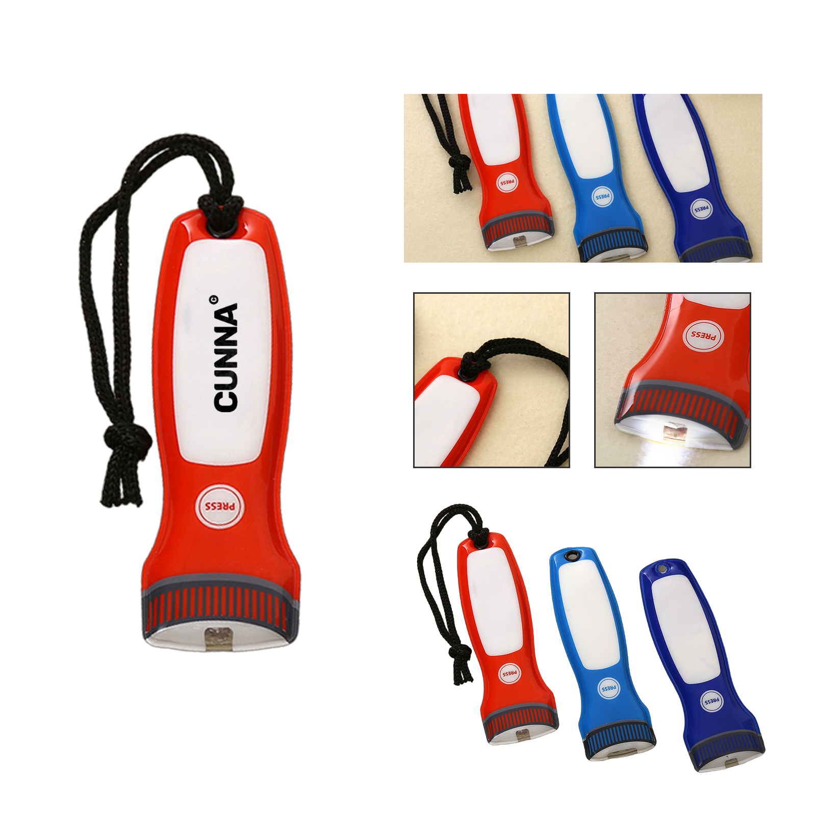 Magnetic LED Flashlight with Carrying Strap