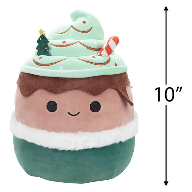 10" Peppermint Latte Plush Collectible Soft Squishy Holiday Stuffed ...