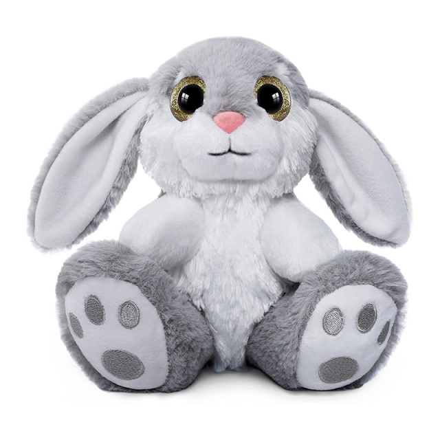 8.5" Easter Plush Bunny Rabbit Stuffed Animals Pink Grey